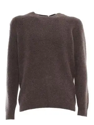 FEDELI Knitted Crew Neck Long Sleeve Sweater