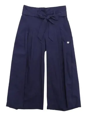 Monnalisa Cropped Poplin Pants - Blu
