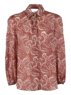 Max Mara Printed Shirt - Red