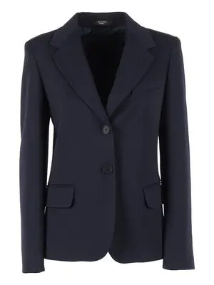 Max Mara Ginnasta Jersey Jacket - Blu