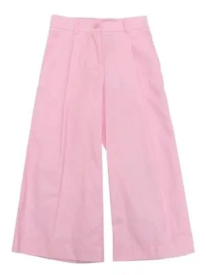 Monnalisa Cropped Poplin Trousers - Red