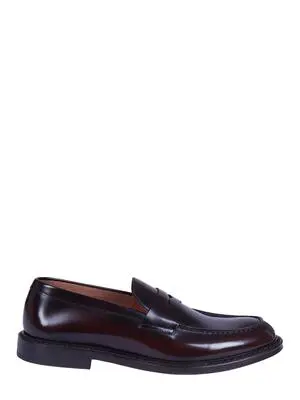DOUCAL'S Penny Horse Loafer - Red