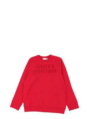 Gucci Long Sleeve Cotton Sweatshirt - Red
