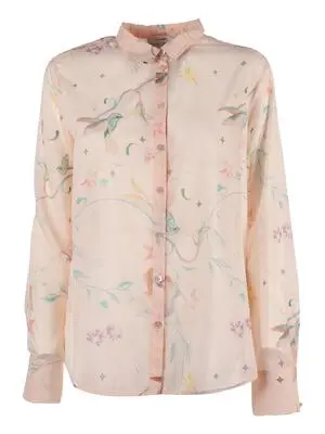 FORTE_FORTE Regular Voile Stampa 'Deliverance' Shirt