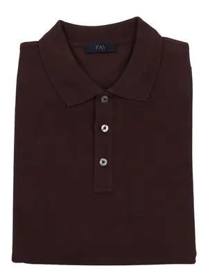 FAY Polo Piquet Stretch - Red