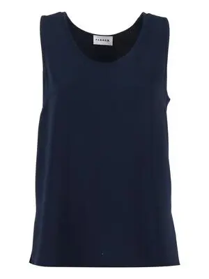 P.a.r.o.s.h S/maniche Blouse - Blu