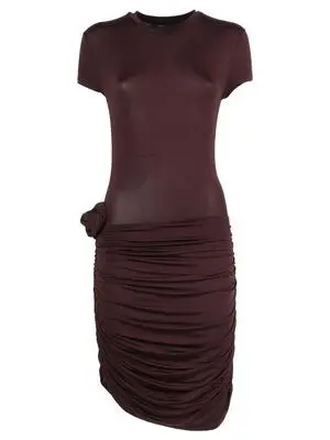 ROTATE BY BIRGER CHRISTENSEN Draped Mini Dress - Red