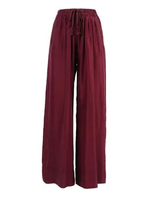 FORTE_FORTE Coulisse Habotai Seta Pant - Red