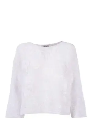 KANGRA Cornely Embroidered Sequin Top - White