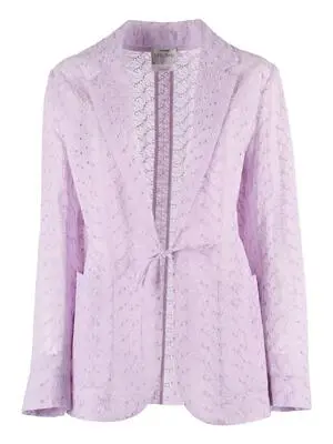 FORTE_FORTE Mussola Ricamo 'Broderie Anglaise' Jacket Other, With A Wall Thickness