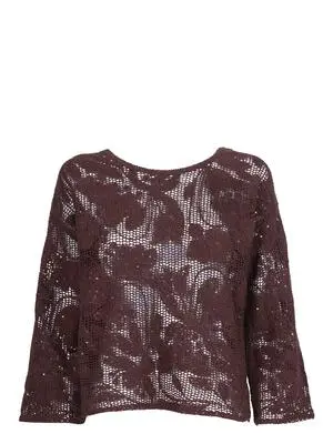 KANGRA Cornely Embroidered And Sequined Top - Red