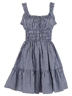 Michael Kors Gingham Mini Dress - Red