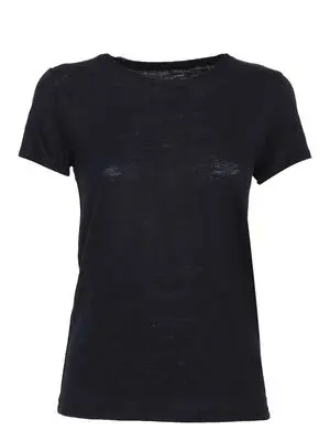 Majestic Filatures Round Neck Short Sleeve T-shirt - Blu