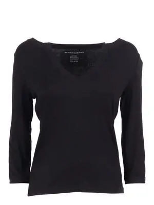 Majestic Filatures V-neck 3/4 Sleeve T-shirt - Red
