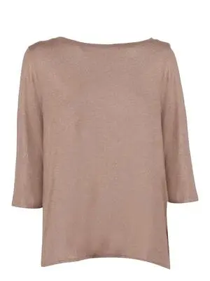 Majestic Filatures Boatneck 3/4 Sleeve T-shirt - Red