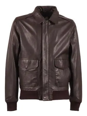 SCHOTT Leather Jacket - Red