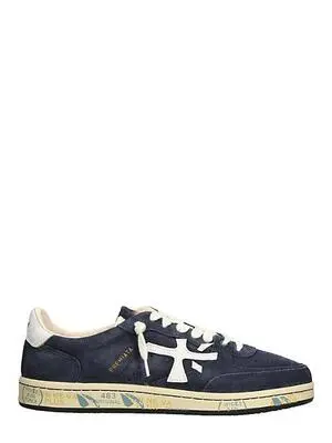 Premiata Bskt Clay Suede Trainers - Navy