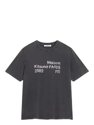 Maison Kitsuné 2002 Faded Comfort Fit T-shirt - Black