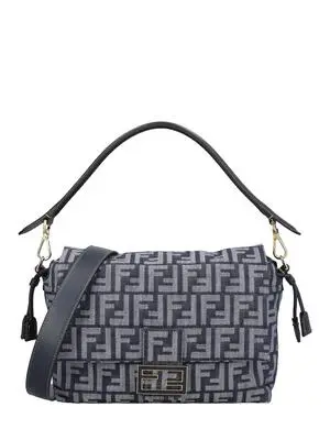 Fendi Mamma Baguette Medium - Blue