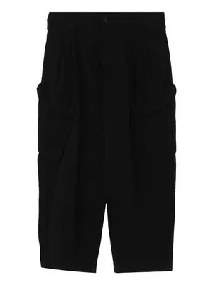 Yohji Yamamoto Tuck Work Pants - Black