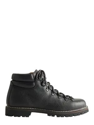 Quince Leather Waterproof Hiking Boot - Black