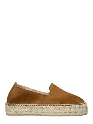 Manebí Hamptons Double-Sole Suede Espadrilles Mid Brown