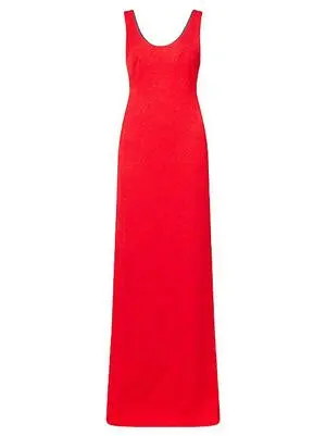 Dries Van Noten Floral Jacquard Cotton-blend Maxi Dress - Red