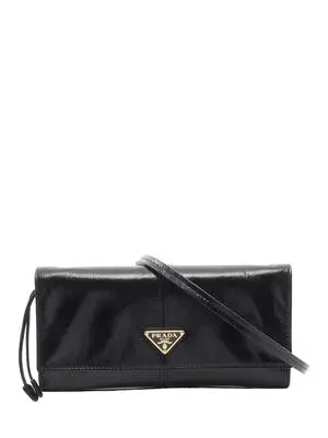 Prada Leather Cross Body Bag - Black