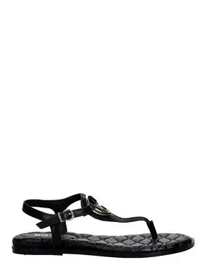 BLAUER. Quilted Footbed Flat Sandals - Black
