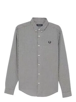 Fred Perry Gingham-checked Shirt - Black