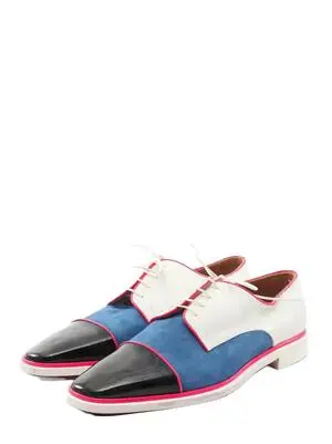 CHRISTIAN LOUBOUTIN 2010s Colour-block Derby Shoes - White