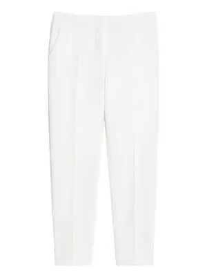 Max Mara Viscose Jersey Trousers - White