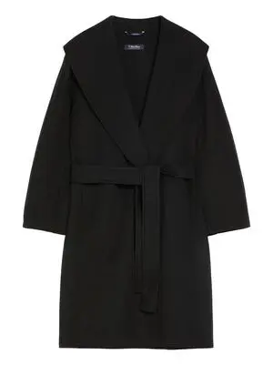Max Mara Wool Robe Coat - Black