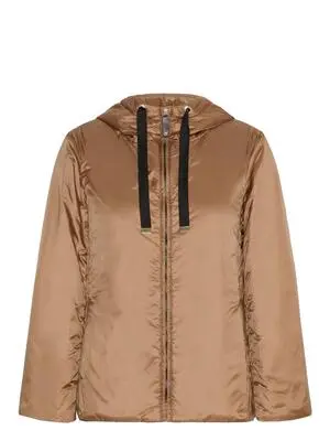Max Mara Padded Water-Repellent Hooded Jacket Caramel