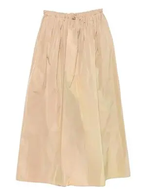 Fabiana Filippi Gathered Maxi Skirt With Drawstring - Neutrals
