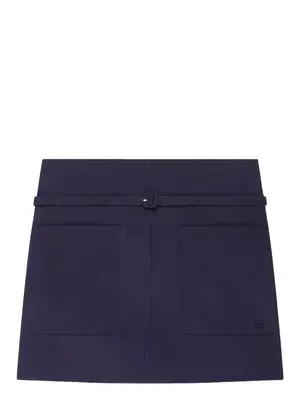 COURREGES Pocket Belted Mini Skirt - Blue
