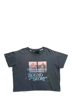 PALY Printed Distressed T-shirt - Grey