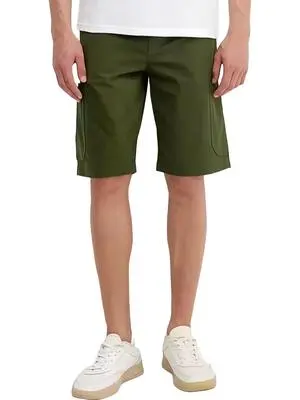 BENETTON Belted Pocket Shorts - Green