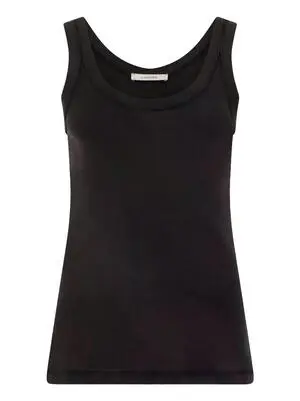 LEMAIRE Sleeveless Ribbed Top - Black