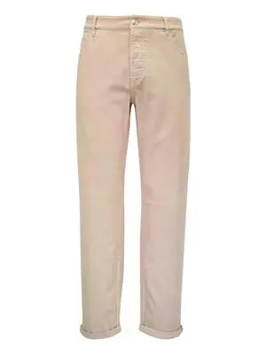 Brunello Cucinelli Logo-patch Jeans - Neutrals