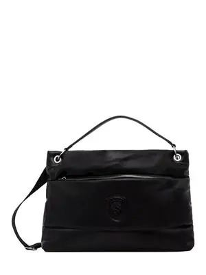 BLAUER. Logo-detail Shoulder Bag - Black