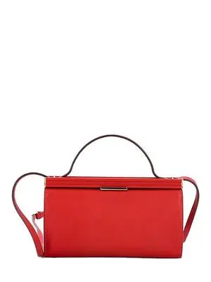 Hermès 21 Clic-h Shoulder Bag Evercolor - Red