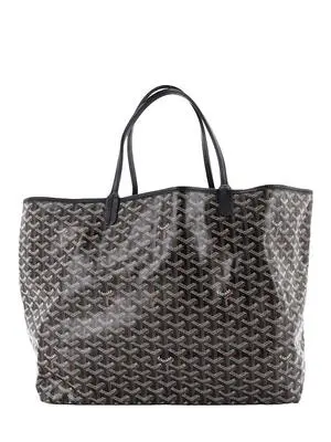 Goyard Gm Saint Louis Tote Coated Canvas - Black