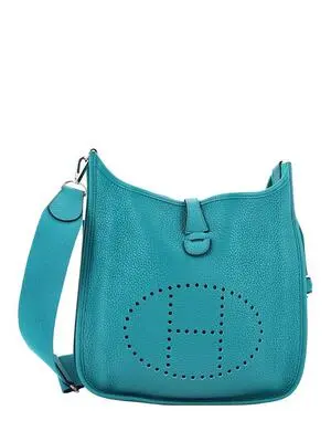 Hermès Pm Evelyne Iii Clemence Bag - Blue