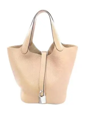 Hermès Picotin Lock Leather Tote Bag - Neutrals