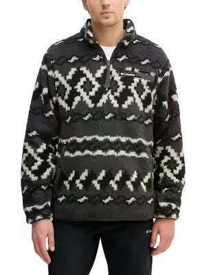 Columbia Patterned Zipped Sweater - Grey