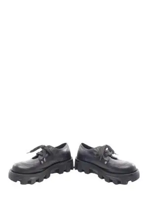 LOUIS VUITTON 2023 Leather Derby Shoes - Black