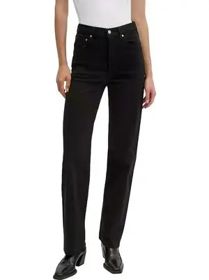 LEVI'S Ribcage Straight-Leg Jeans Black
