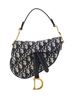 Dior Saddle Handbag Oblique Canvas Mini Shoulder Bag - Blue