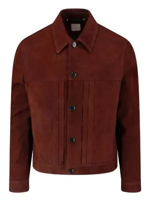 Paul Smith Lamb Suede Jacket - Brown